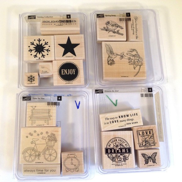Stampin' Up! | Office | Stampin Up 4 Complete Sets Spring Song Holiday ...